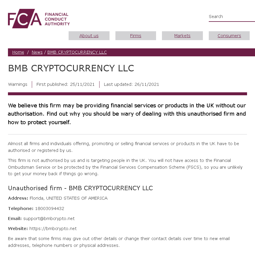 BMB Cryptocurrency LLC Review - 5 thing you should know about bmbcrypto.net