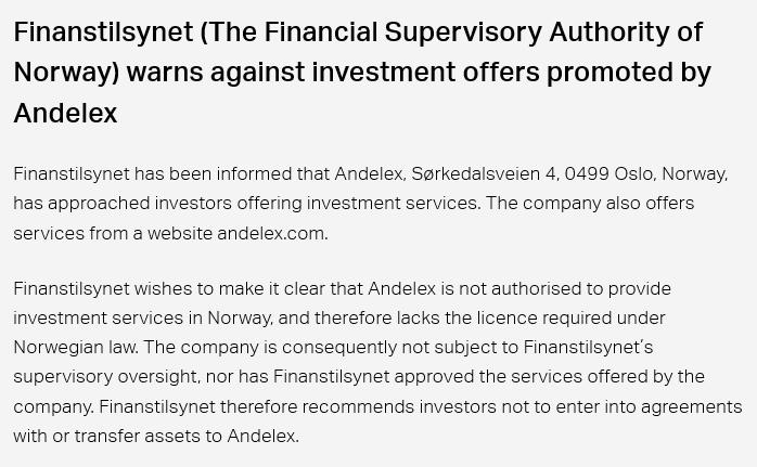 Andelex review – 5 things you should know about andelex.com